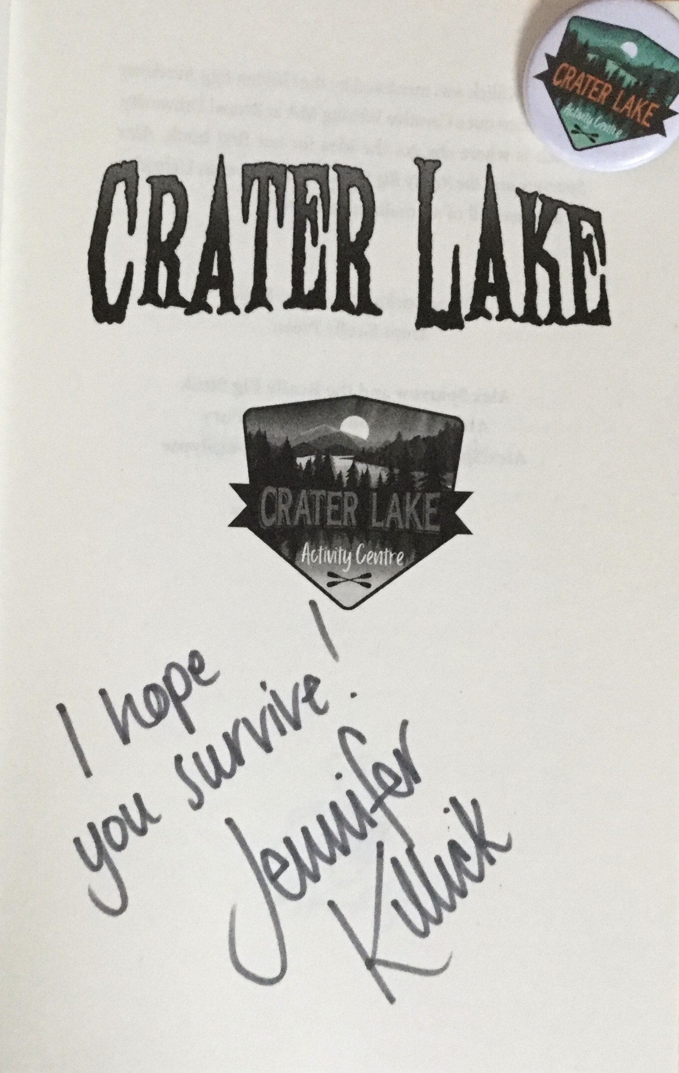 Review: Crater Lake – Book Craic